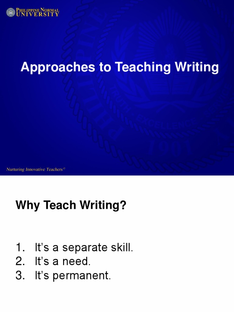 Approaches To Teaching Writing | PDF | Syntax | Teachers