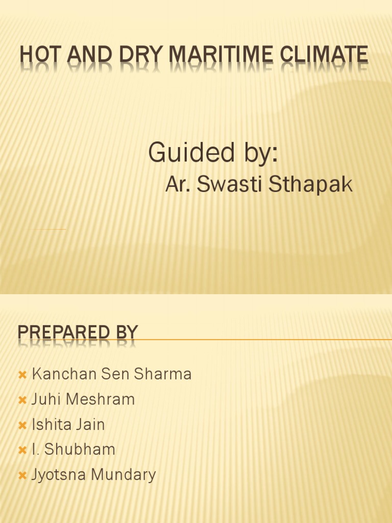 Hot and Dry Maritime Climate Overview | PDF | Desert | Climate