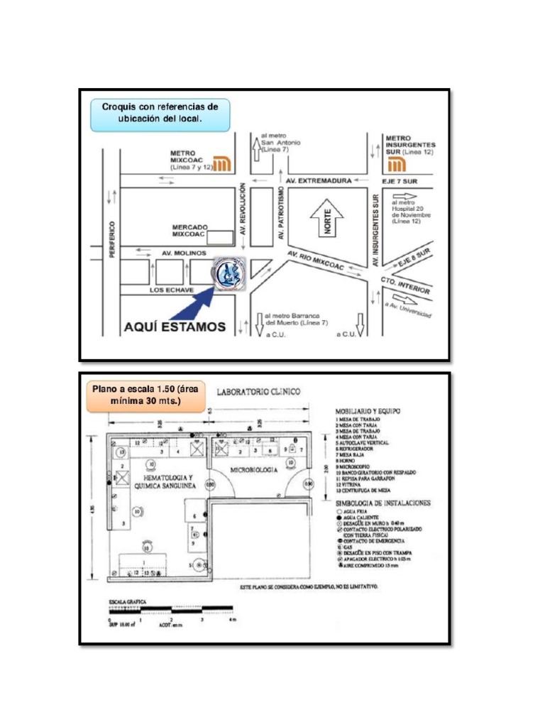 Plano de Arquitectura Del Laboratorio Clinico | PDF