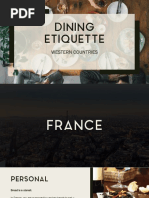 Social & Dining Etiquette Quiz | PDF | Foods