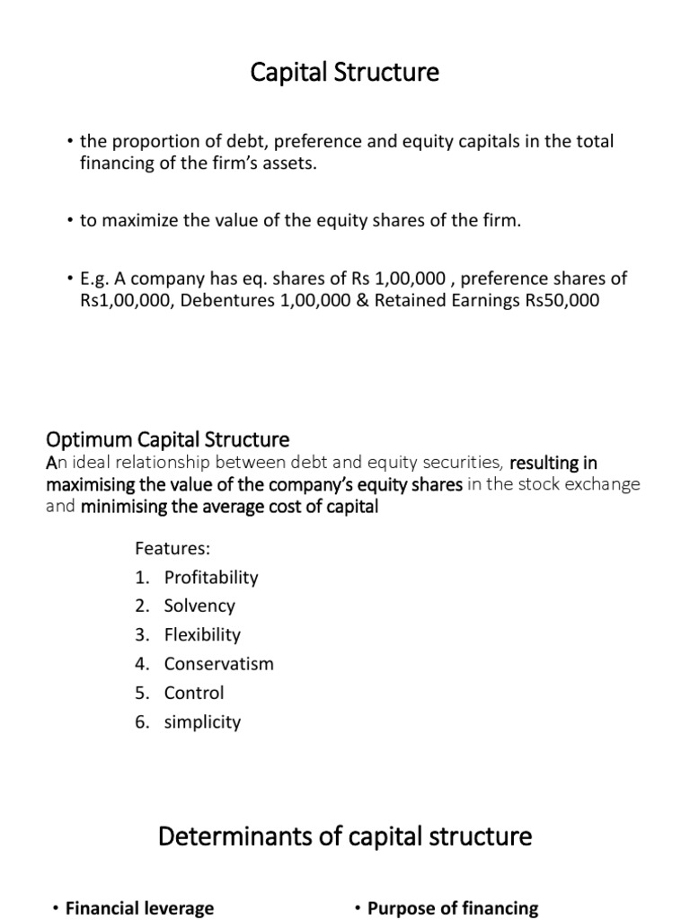 Capital Structure | PDF | Capital Structure | Cost Of Capital