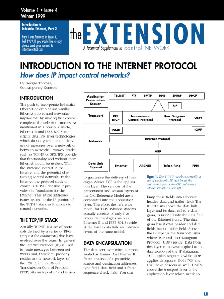 Extension: Introduction To The Internet Protocol | PDF | Internet ...