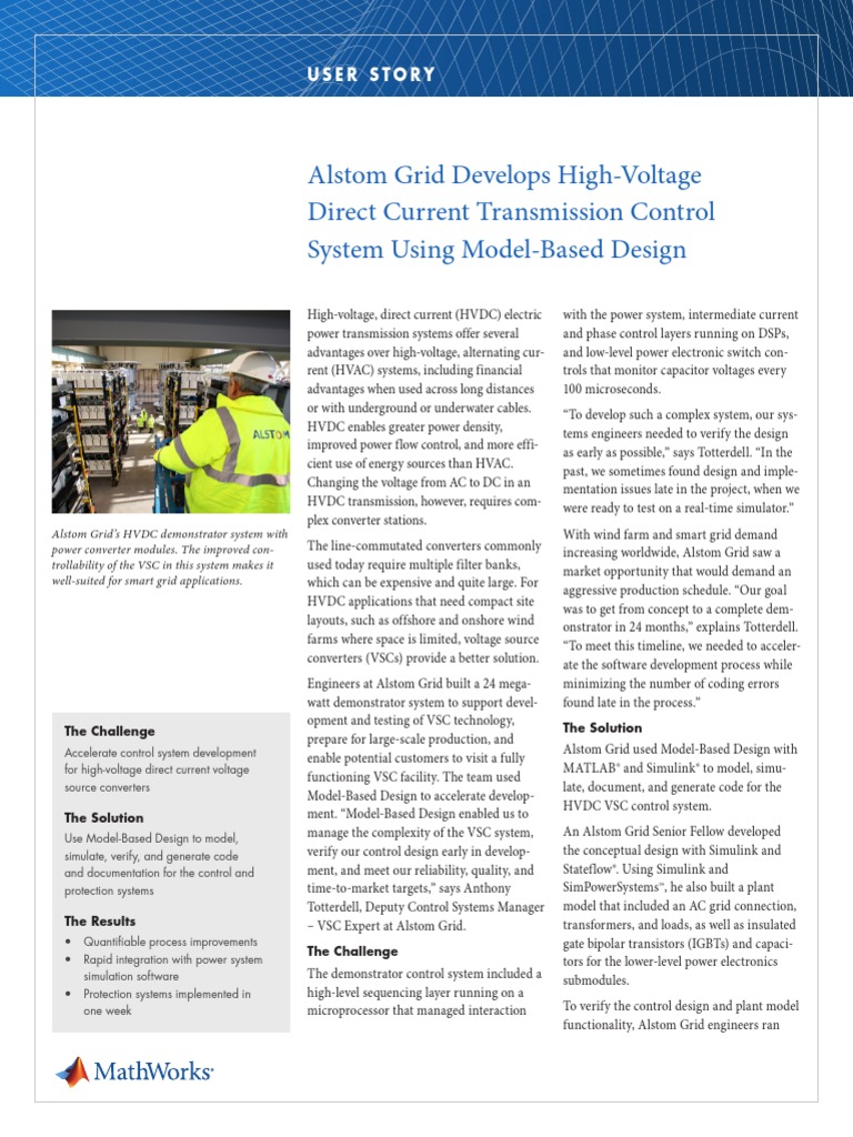 Alstom Grid Develops High-Voltage Direct PDF | PDF | High Voltage ...