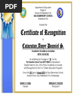 Certificate of Grades Template | PDF