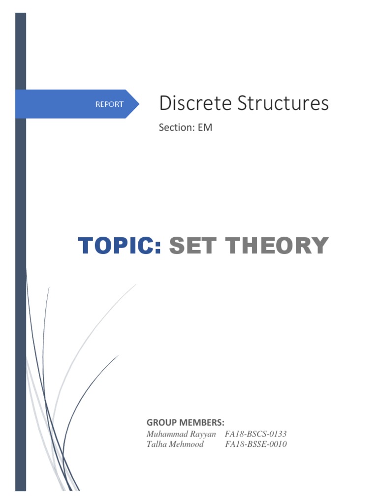 Discrete Structures: Topic | PDF | Empty Set | Set (Mathematics)