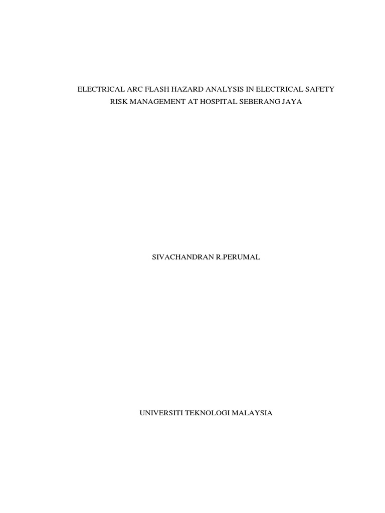 Arc Flash | PDF | High Voltage | Electric Current