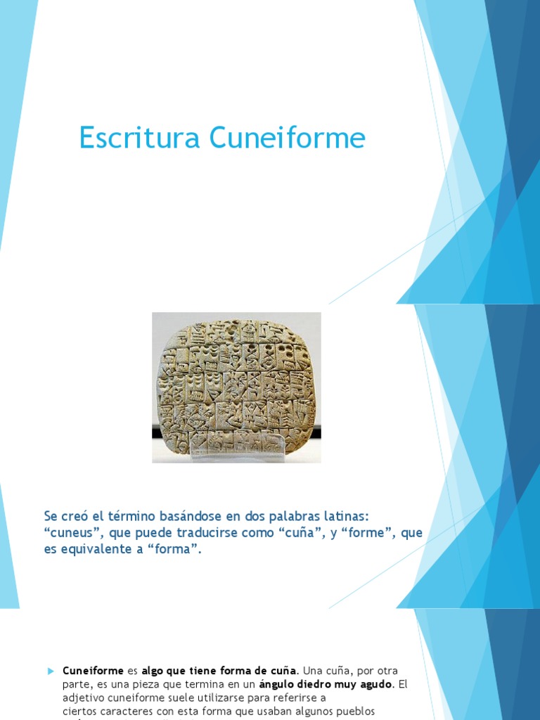Escritura Cuneiforme | PDF | Cuneiforme | Escritura