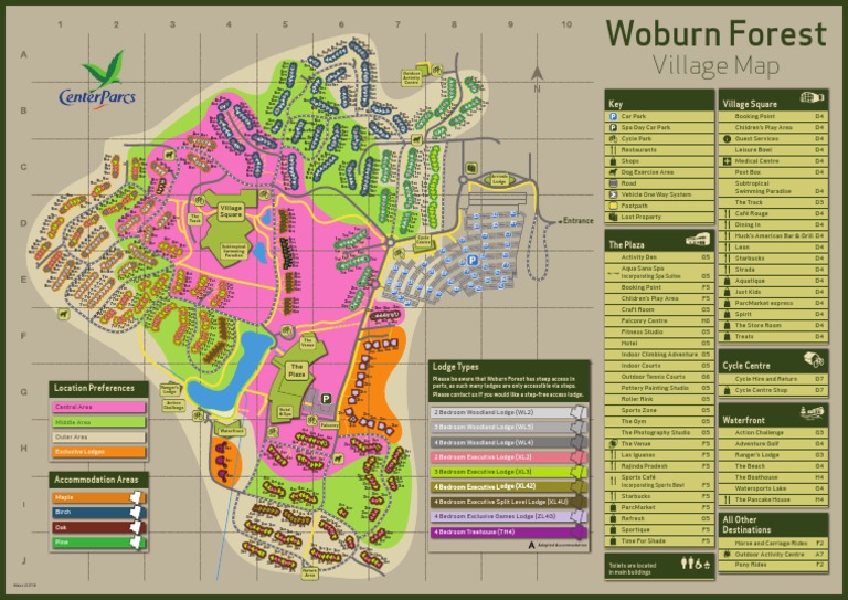 Center Oarks Woburn Forest Map | PDF | Hotel And Accommodation | Sports