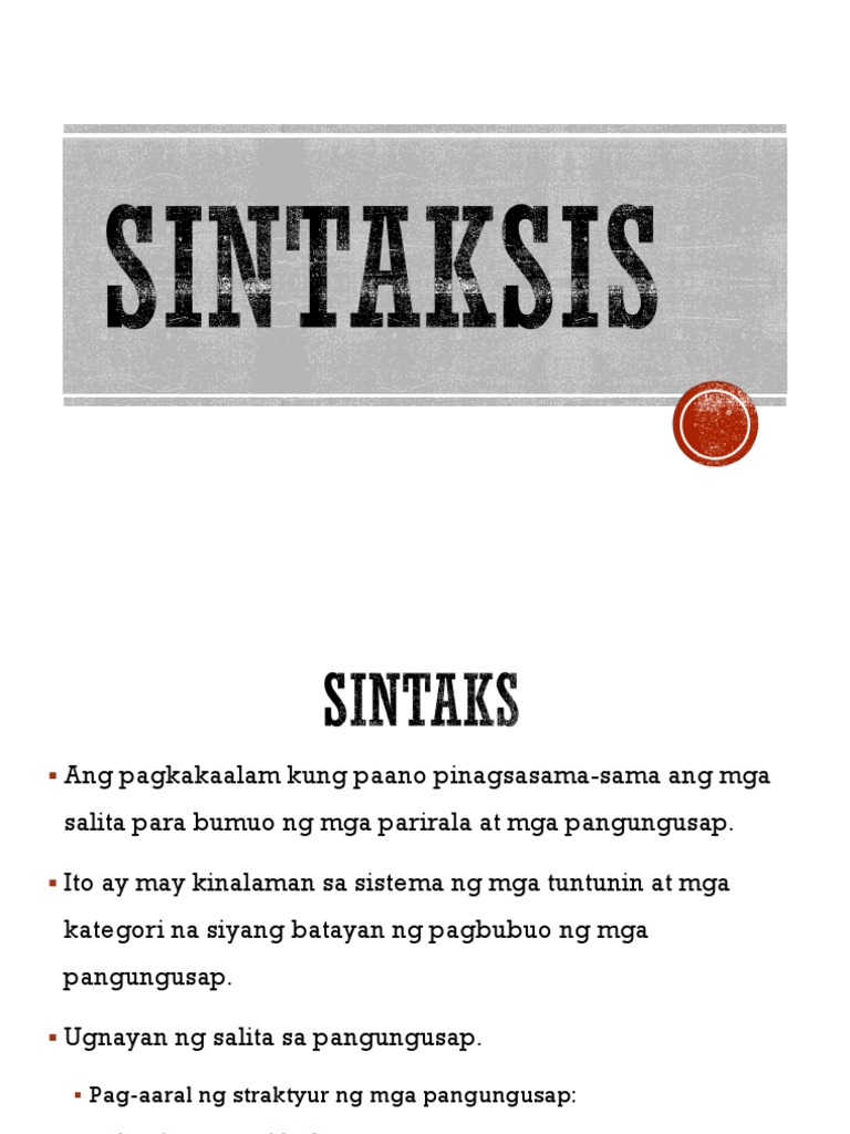 Sintaksis | PDF
