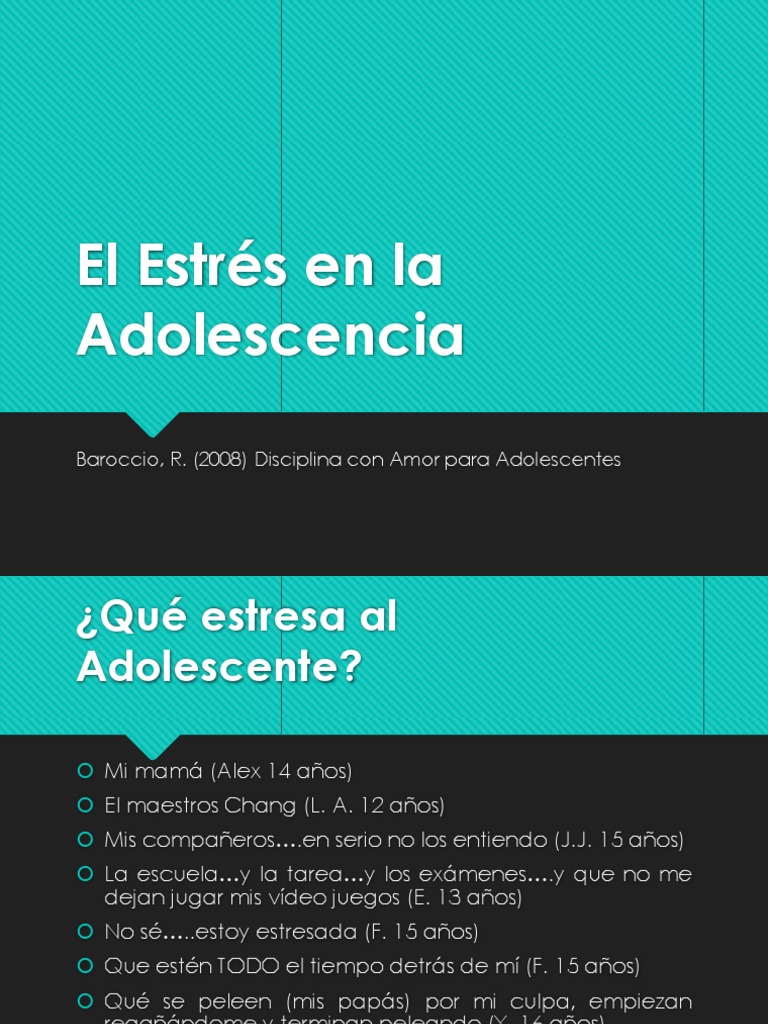 El Estrés en La Adolescencia | PDF | Atención | Atención plena
