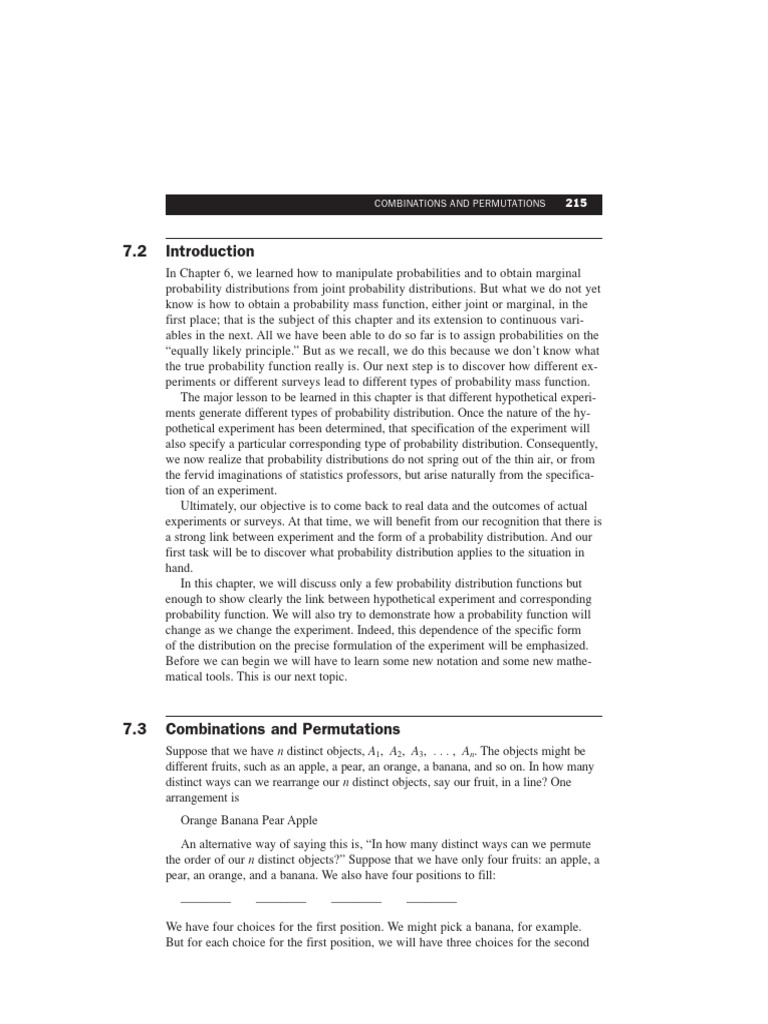 Permutation & Combinations | Download Free PDF | Probability | Permutation