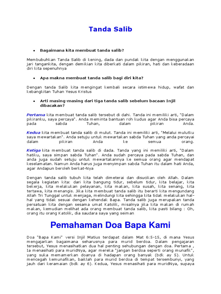 Doa Doa Pokok | PDF