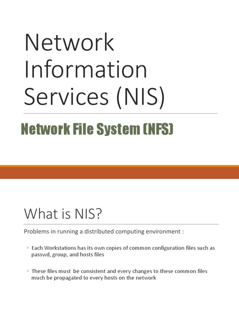 NFS Nis | PDF | File System | Server (Computing)