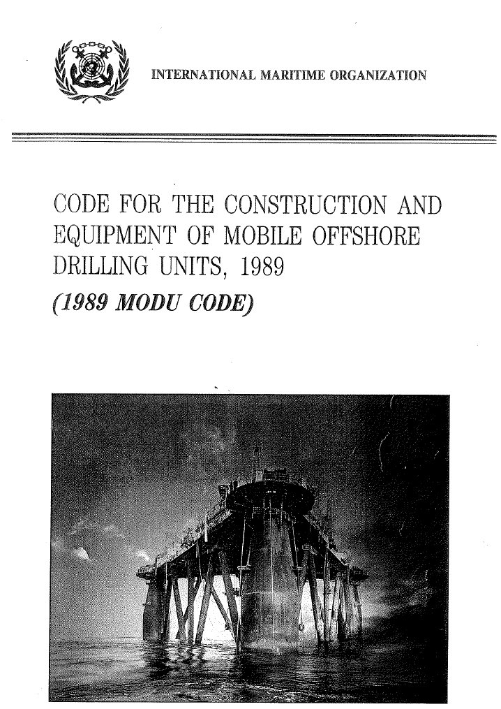 MODU Code 1989 English | PDF