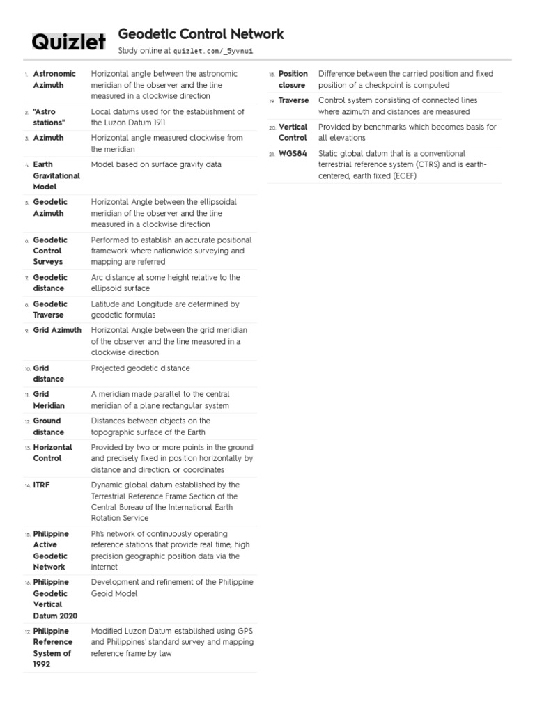 Geodetic Control Network | PDF | Geodesy | Surveying