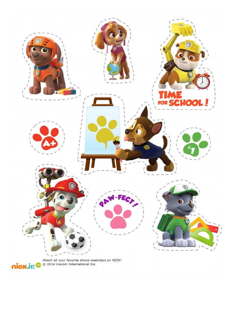Nick Jr. School Sticker Pack - Nick JR PDF | PDF