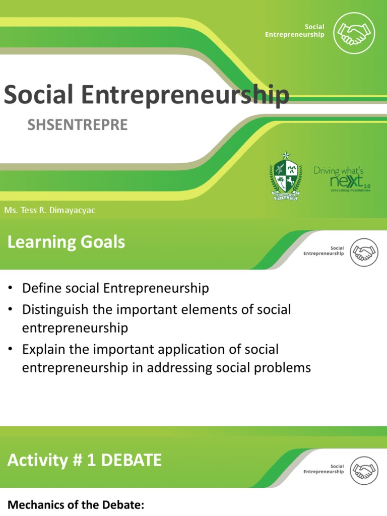 Social Entrepreneurship | PDF
