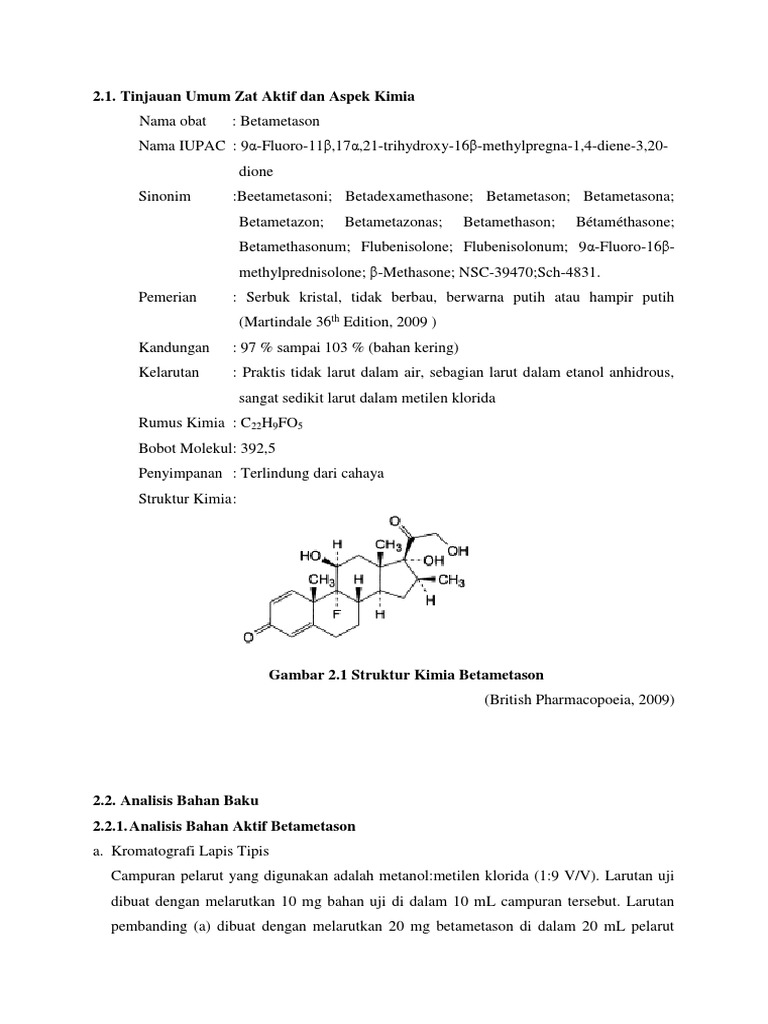 Tinjauan Umum Zat Aktif Dan Aspek Kimia | PDF