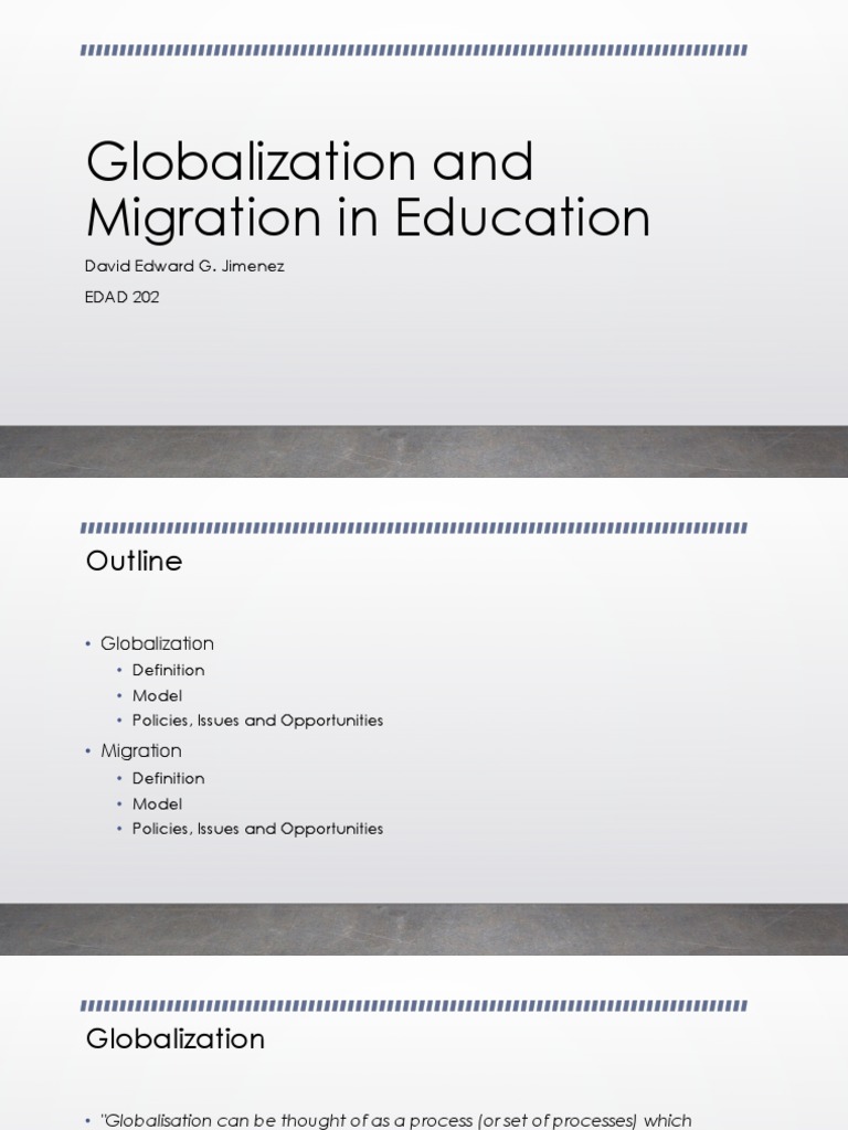 Globalization's Impact on Educational Migration | PDF | Immigration ...