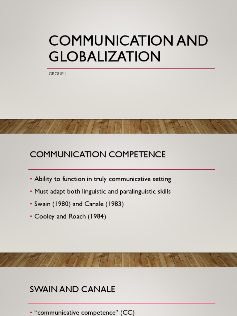 Communication and Globalization | PDF | Globalization | Communication