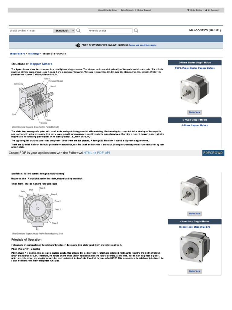 Stepper Motor | PDF | Electric Motor | Torque