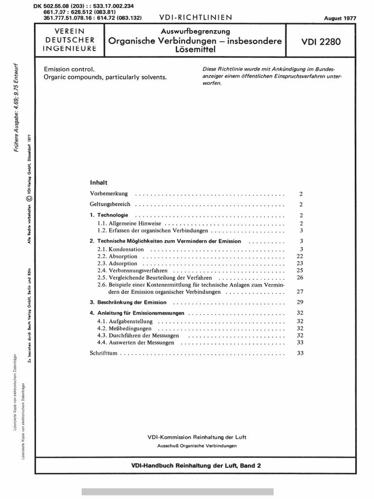 Vdi 2280 1977-08 | PDF