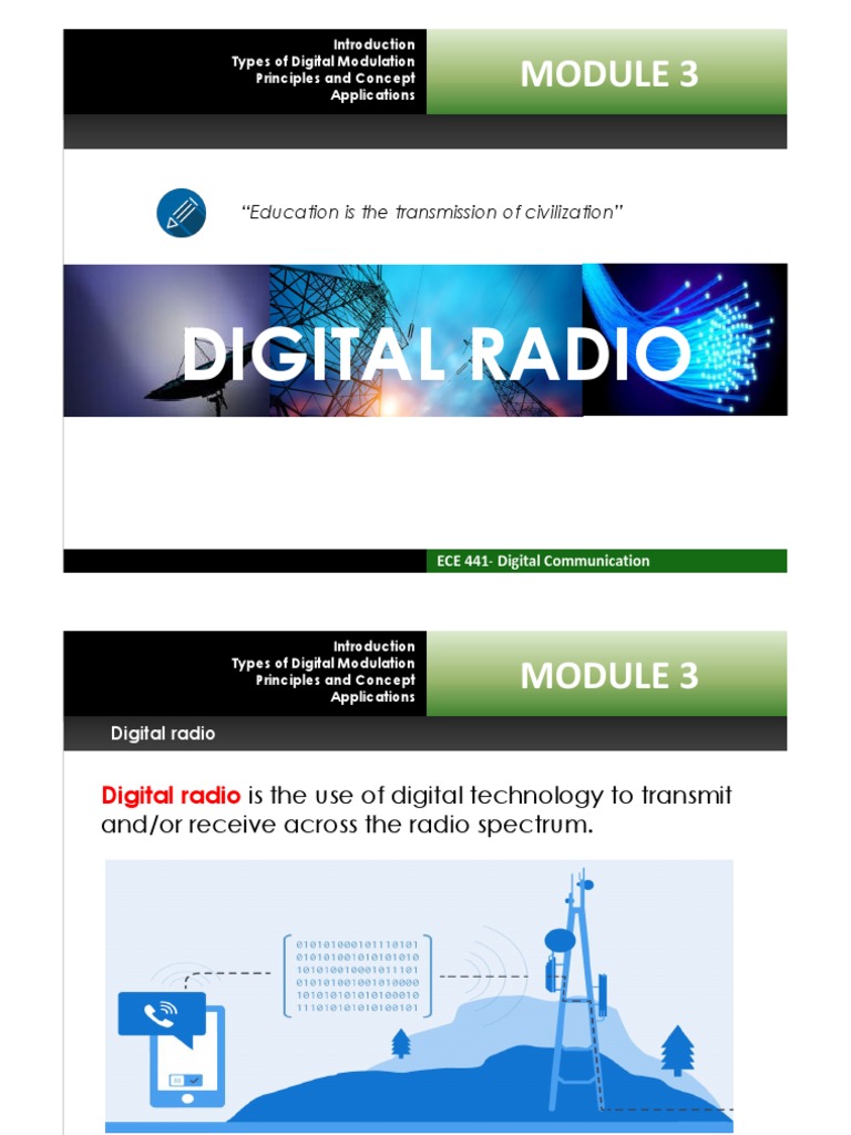 DigiComs Module 3 | PDF | Modulation | Duplex (Telecommunications)