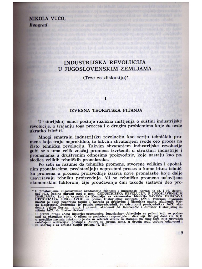 Industrijska Revolucija U Jugoslavenskim Zemljama | PDF