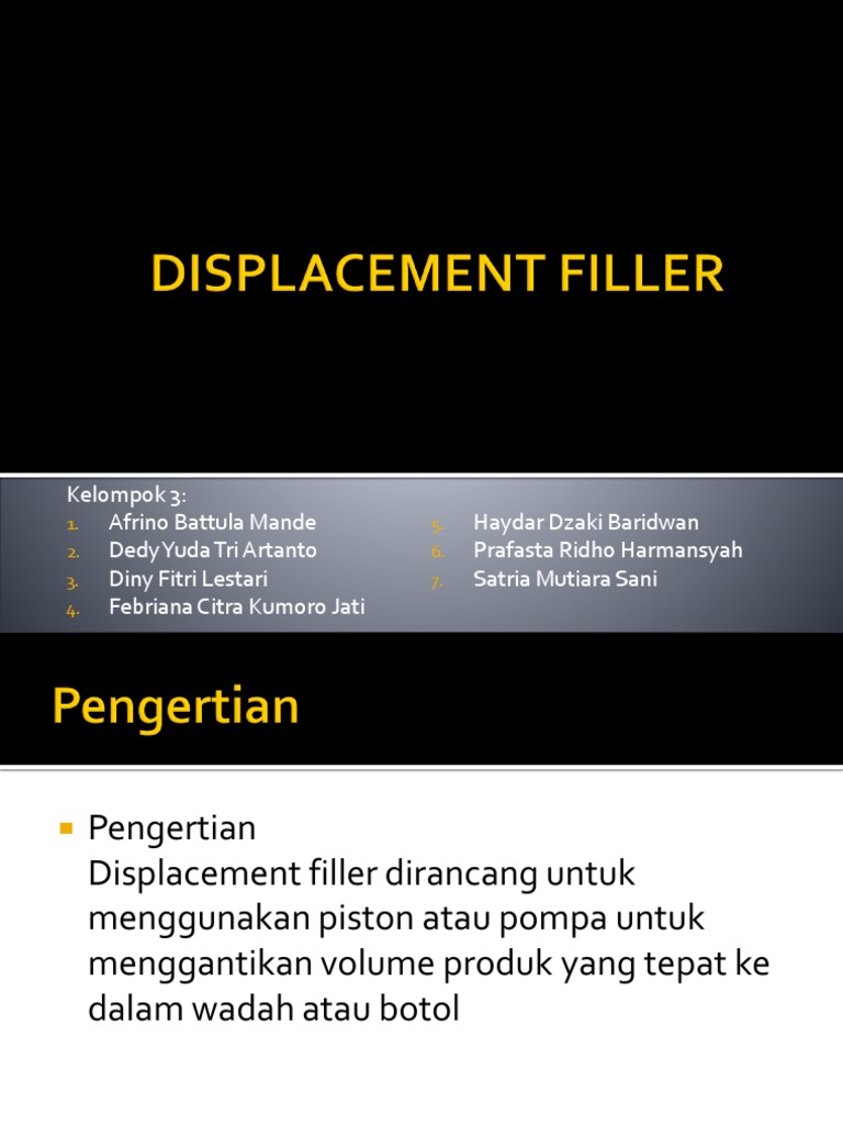 Displacement Filter | PDF