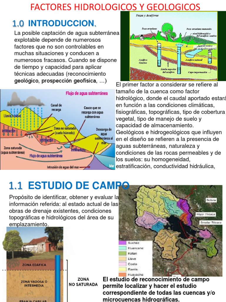 2.1.factores Hidrologicos y Geologicos | PDF | Precipitación | Cuenca ...