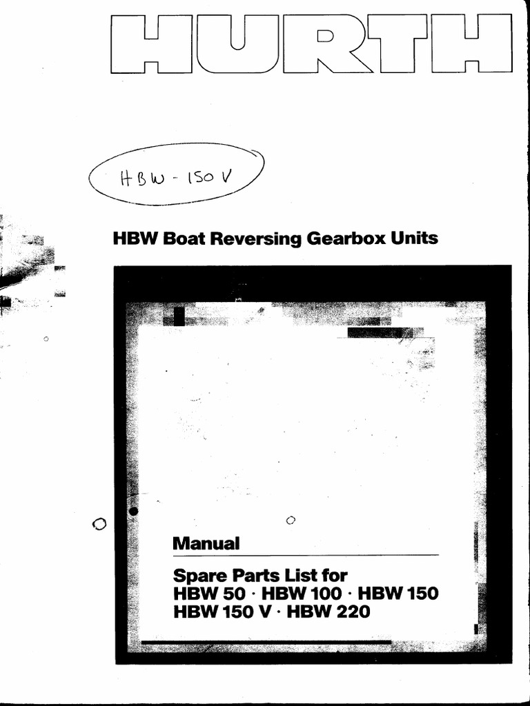 Hurth User Manual | PDF