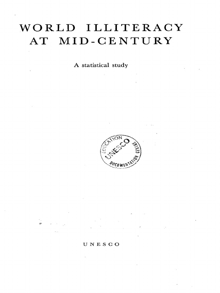 Global Illiteracy Statistics 1957 | PDF | Census | Literacy