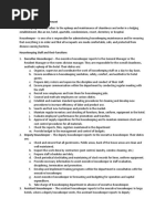 Housekeeping Staff Duties Overview | PDF | Housekeeping | Laundry