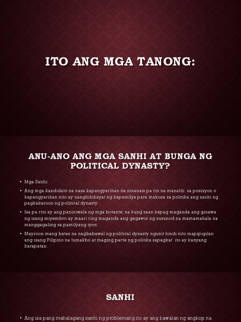 Political Dynasty | PDF