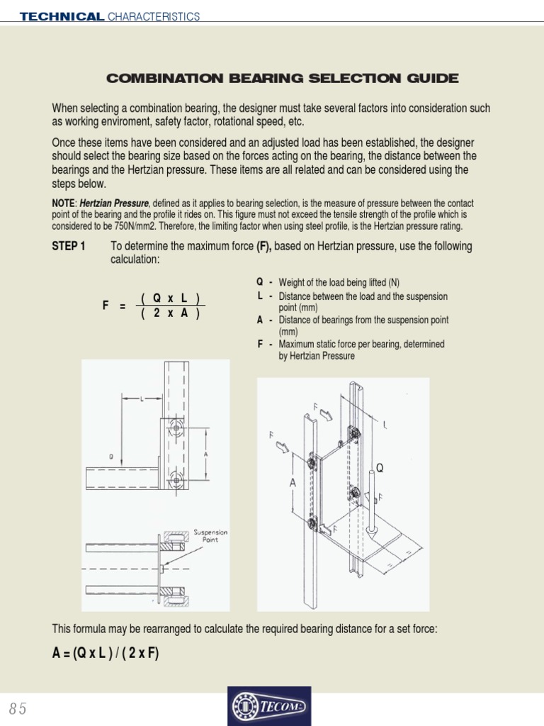 Bearing Force Calculation Guide | PDF | Bearing (Mechanical ...