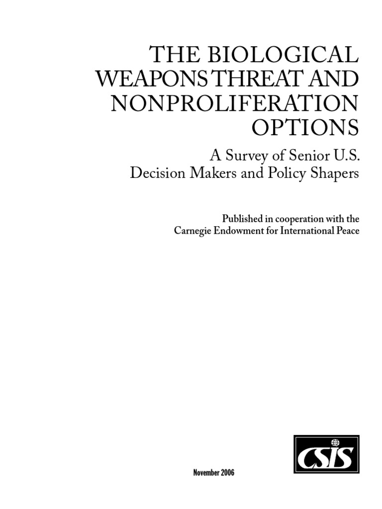 BIO Survey Final Report | PDF | Biological Warfare | Biology