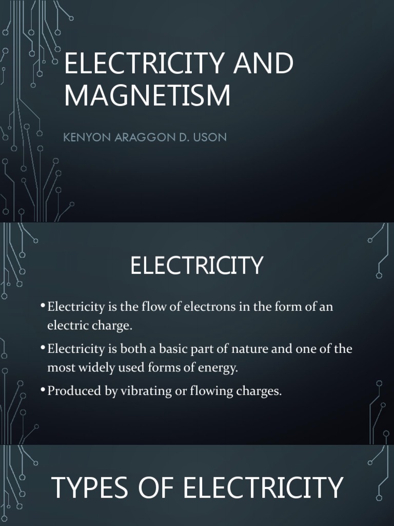 Electricity and Magnetism | PDF | Electricity | Electric Charge