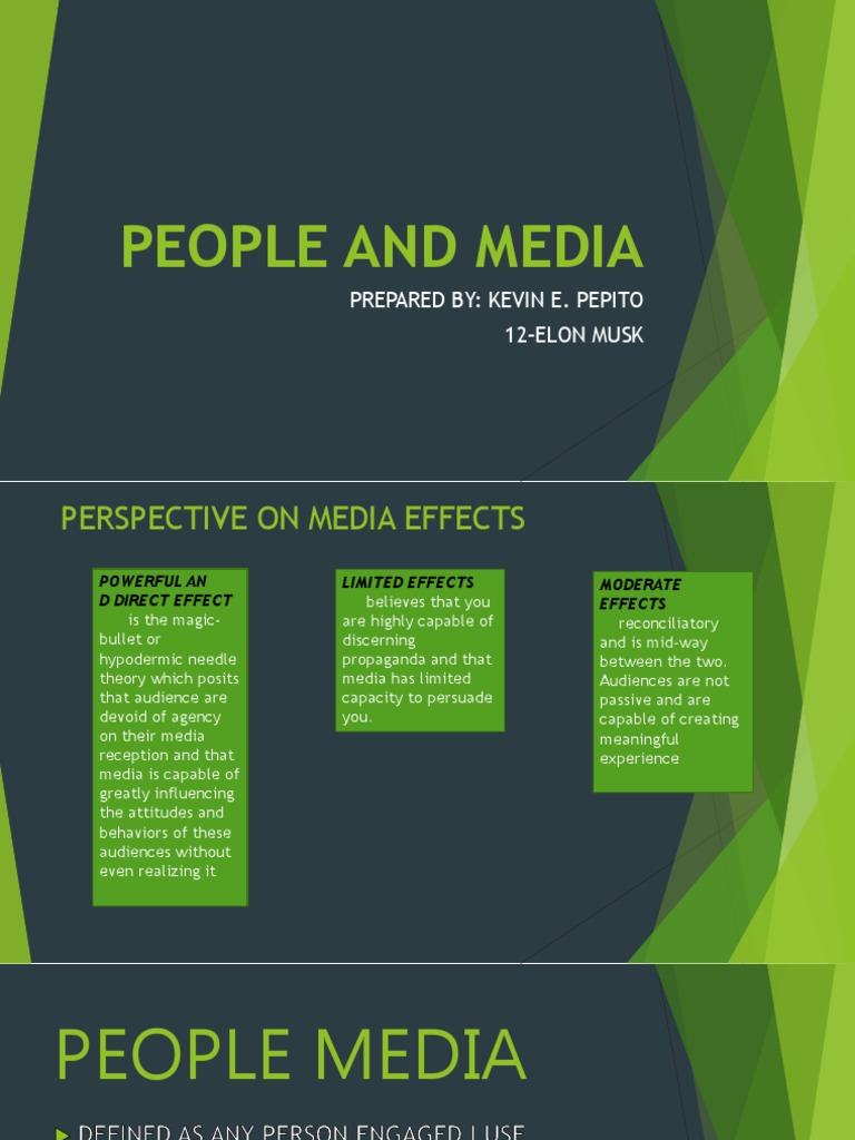 PEOPLE AND MEDIA PERSPECTIVES | PDF