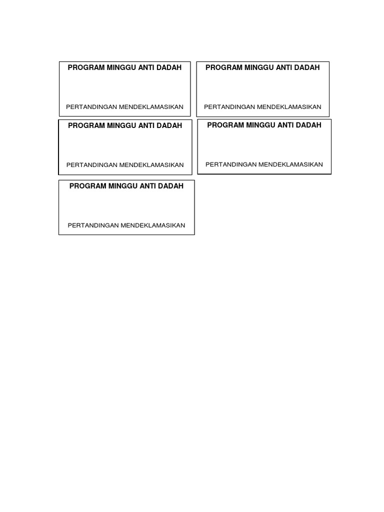 Tagging Hadiah Dadah | PDF