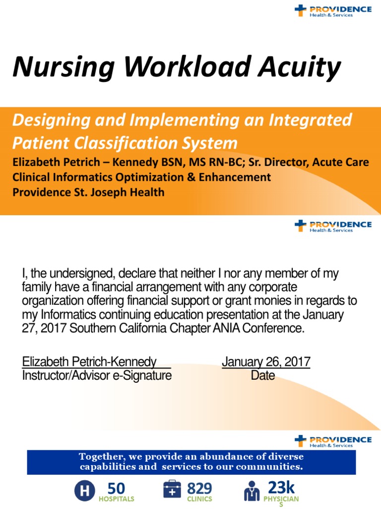 Designing and Implementing an Integrated Nursing Workload Acuity System ...