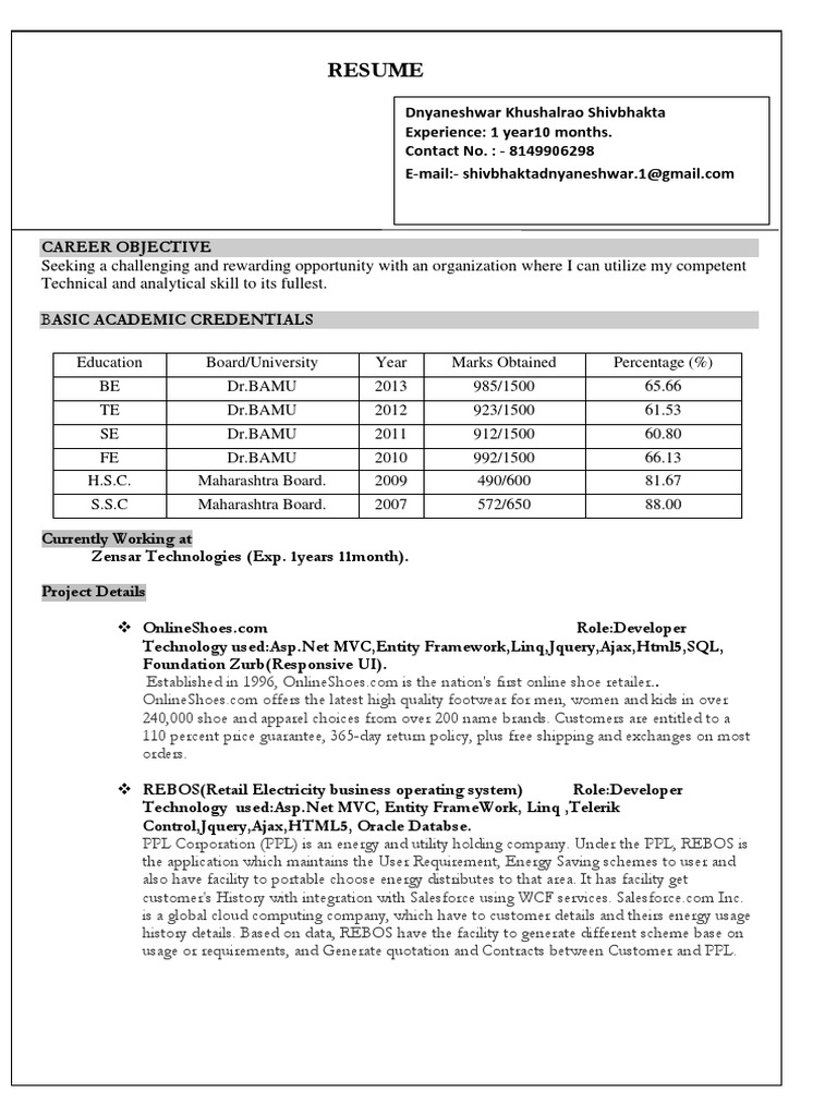 Resume | PDF | Software | Computing