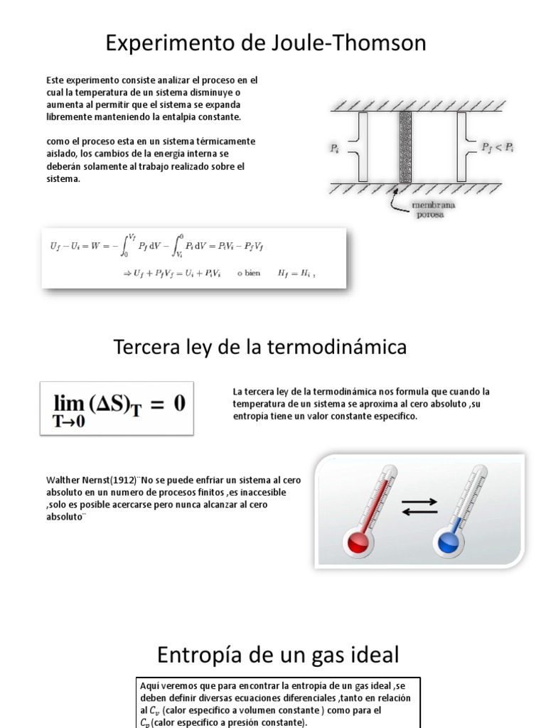 Experimento, Joule Thomson | PDF