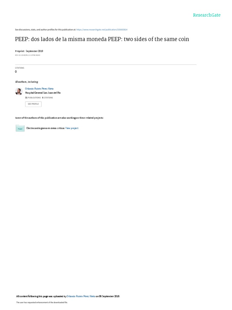 Peep | PDF | Vena | Pulmón