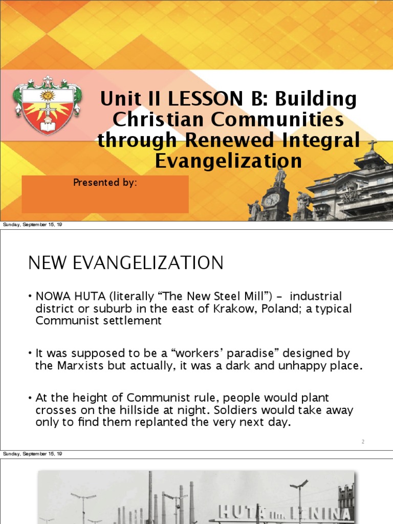 THY 3 Uni t2 Lesson B | PDF | Catholic Church | Laity