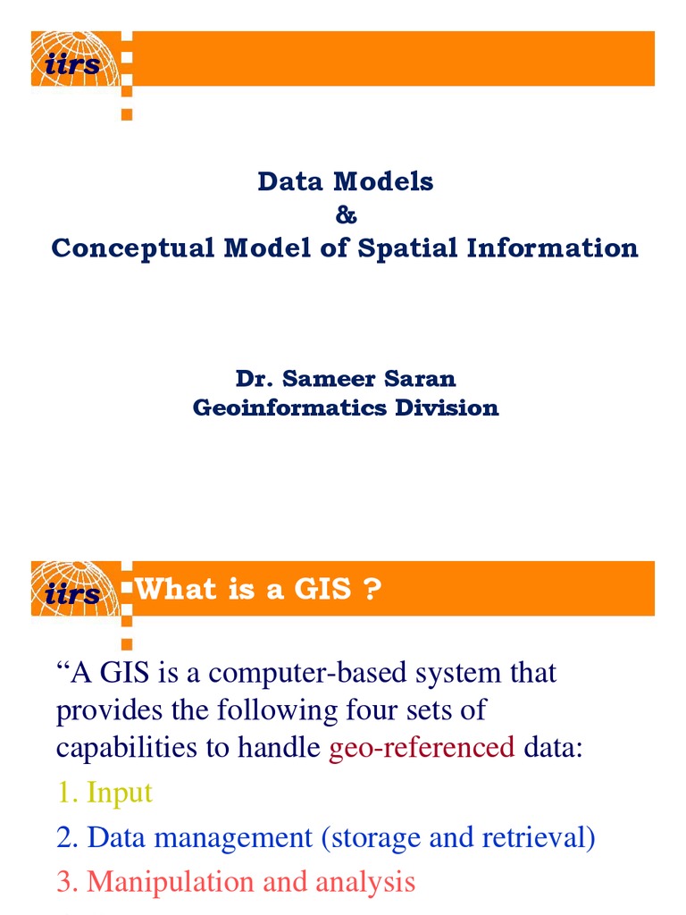 GIS Data Models and Conceptual Models of Spatial Information | PDF | Data Compression ...
