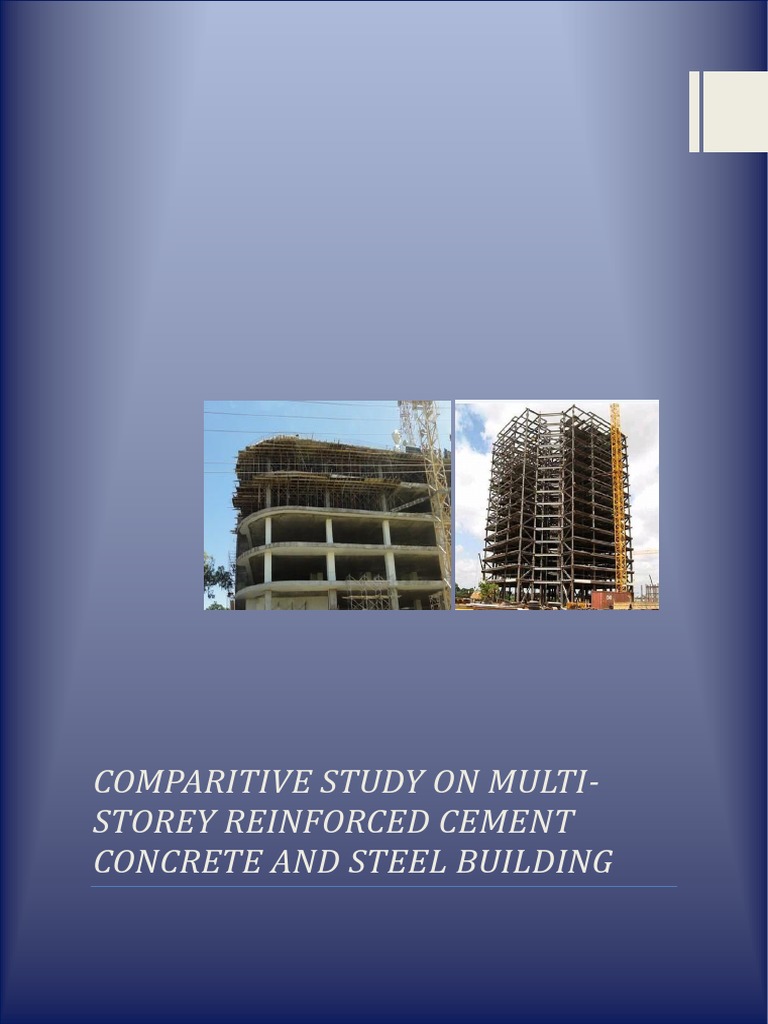 Comparative Study On RCC Steel Building PDF | PDF | Concrete ...