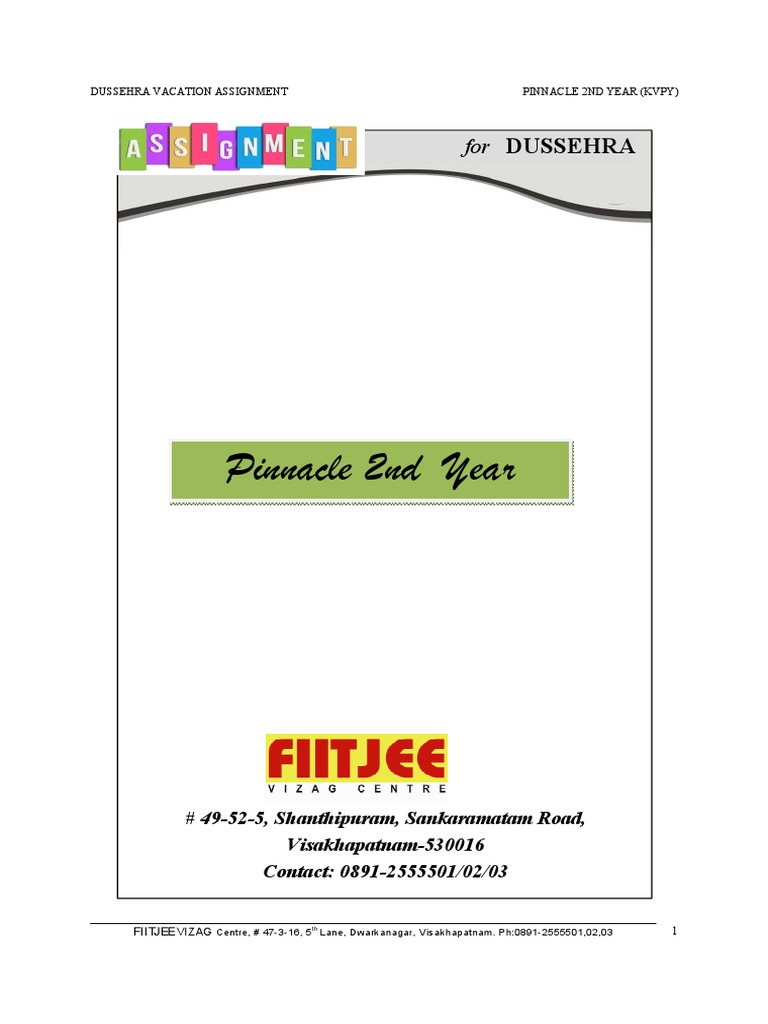 2nd Year Holiday Assignment | PDF | Tangent | René Descartes