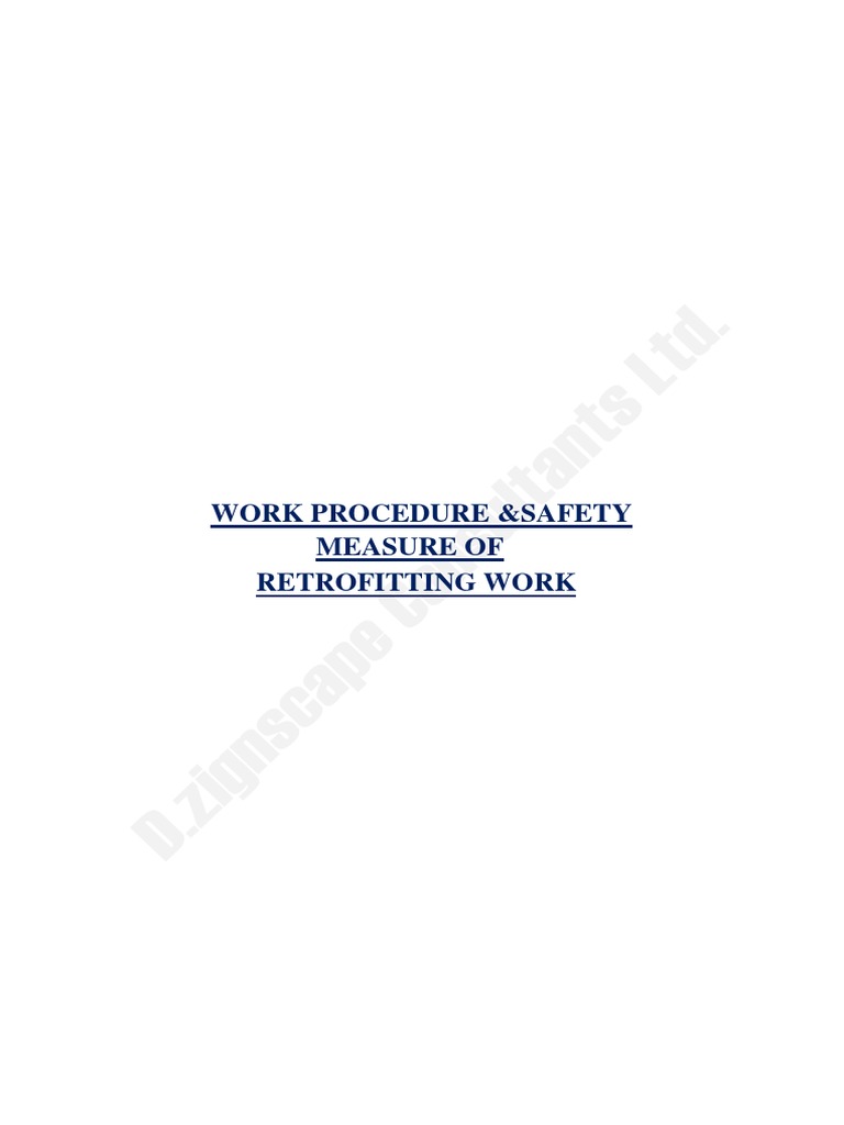 Retrofitting Work Sequence | PDF | Architectural Elements | Economic ...