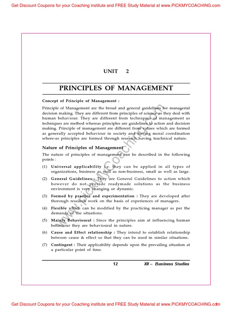 Principle of Management | PDF | Employment | Labour Economics