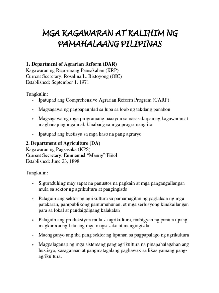 Mga Kalihim | PDF